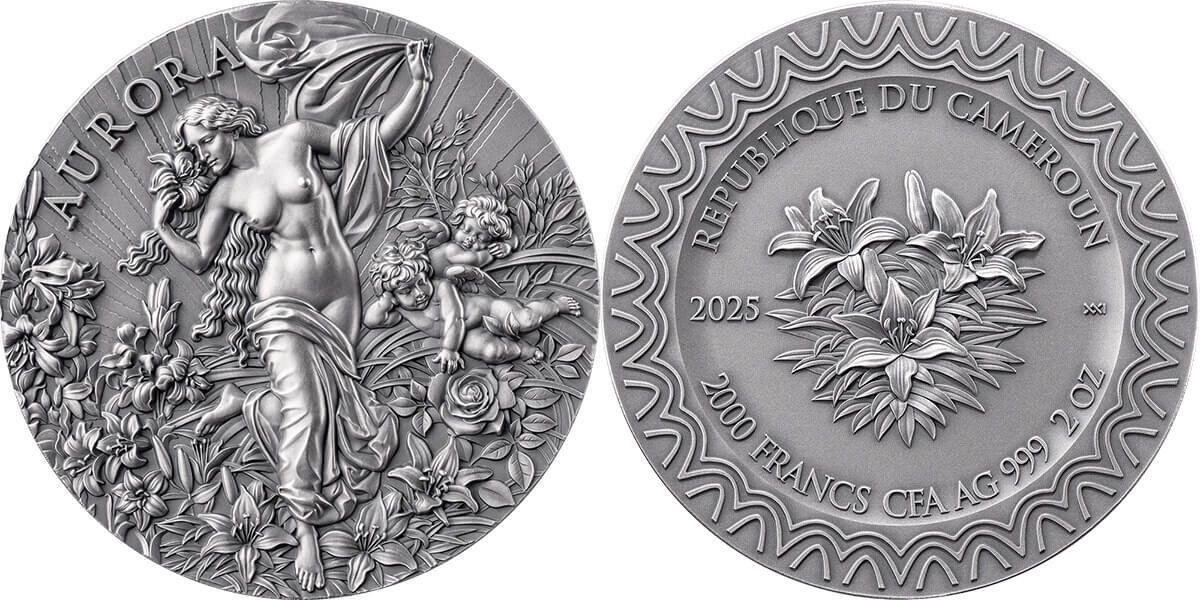 2025 Republic of Cameroon 2000 francs CFA Celestial Beauty - Aurora Ag ...