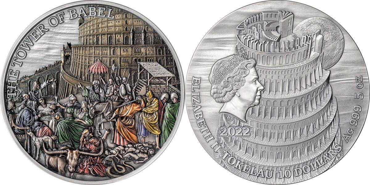 10 Dollars The Tower of Babel Fundamental Stories of the Bible 5 oz ...