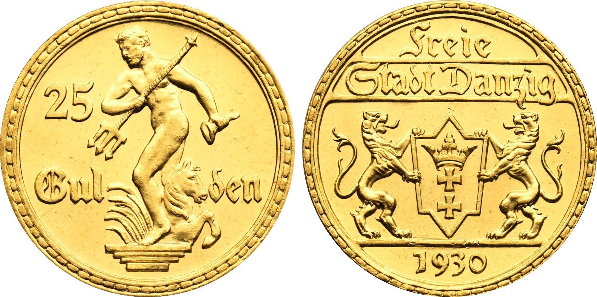 Germany 25 Gulden 1930 Danzig Free City UNC | MA-Shops
