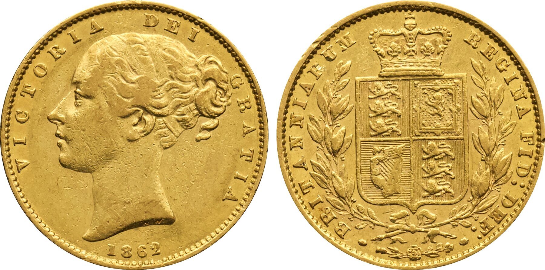 Great Britain Sovereign 1862 Victoria XF/AU | MA-Shops