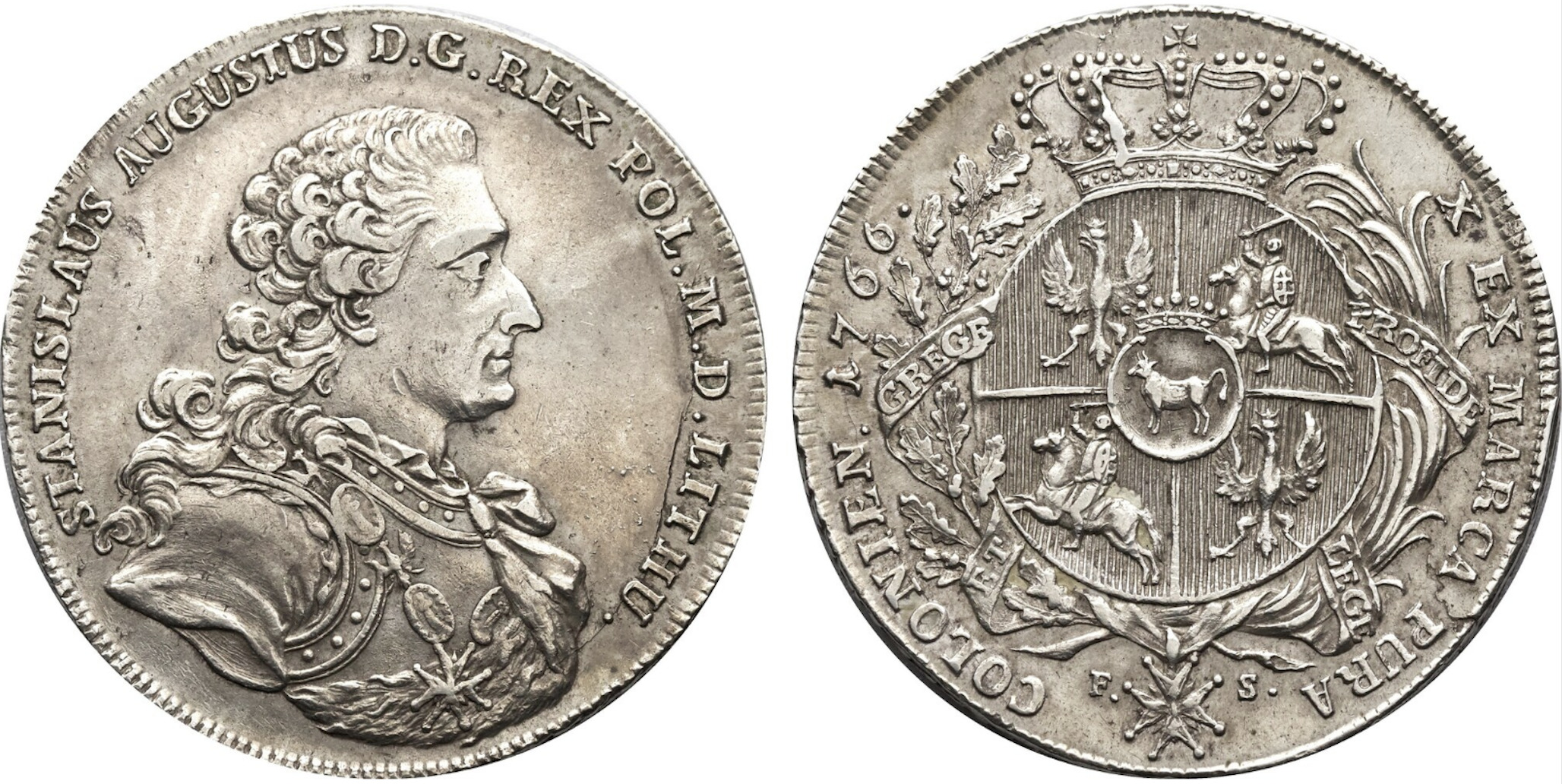 Poland Taler 1766-FS Stanislaus Augustus AU/UNC | MA-Shops