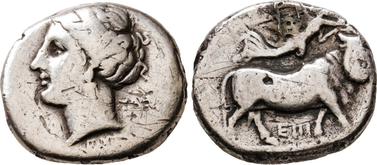 Greece AR Didrachm 275-250 BC. CAMPANIA. Neapolis. Near Very Fine | MA ...
