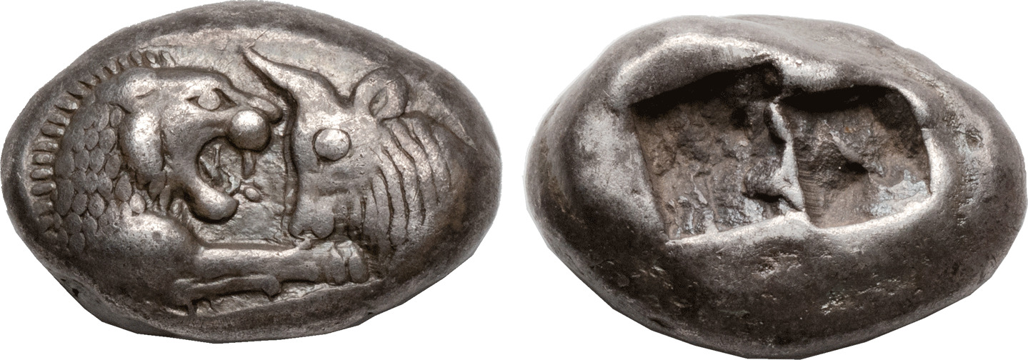 Greece. Double Siglos. 561-546 BC. Kings of Lydia, Time of Croesus ...
