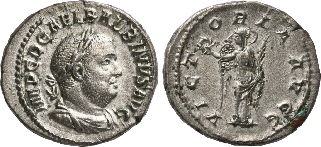 Roman Imperial. AR Denarius 238 AD. Balbinus, Extremely fine. | MA-Shops