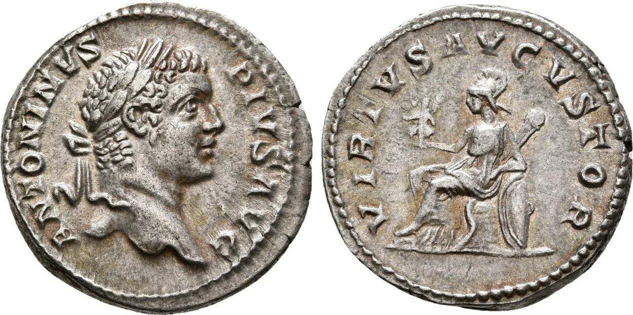 Roman Imperial. AR Denarius AD 198-217 Caracalla. Extremely fine. | MA ...