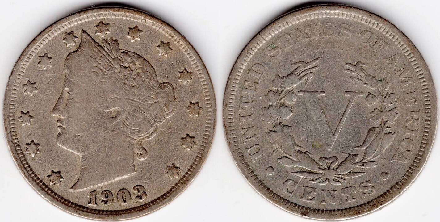 United States 1903 Liberty Head Nickel (LH03) | MA-Shops