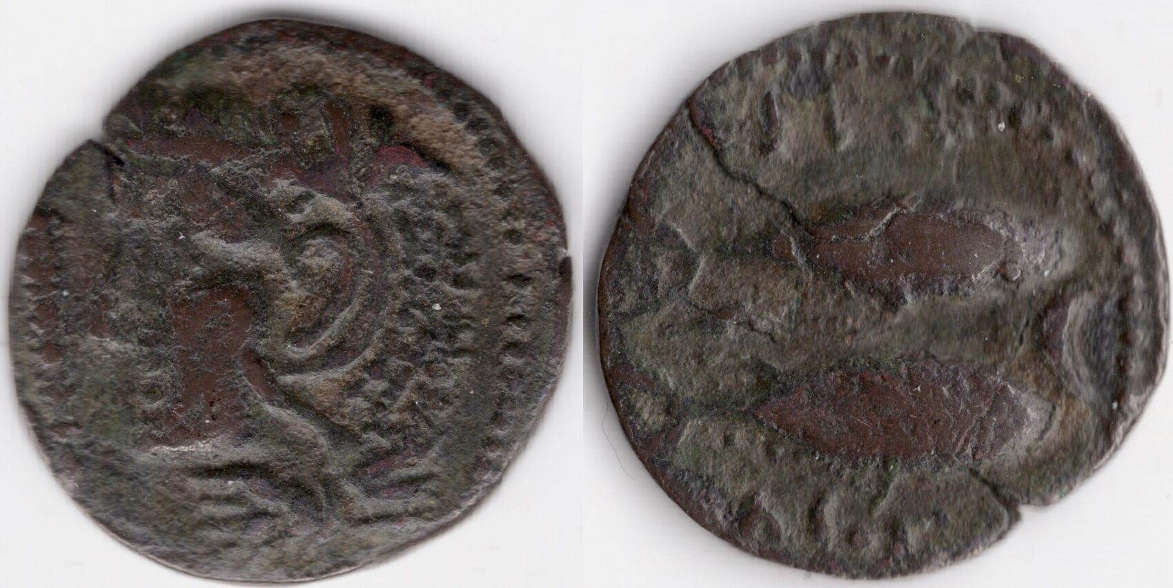 Roman Empire 2nd century BC Gades (Cadiz) ancient Hispania with Melqart ...