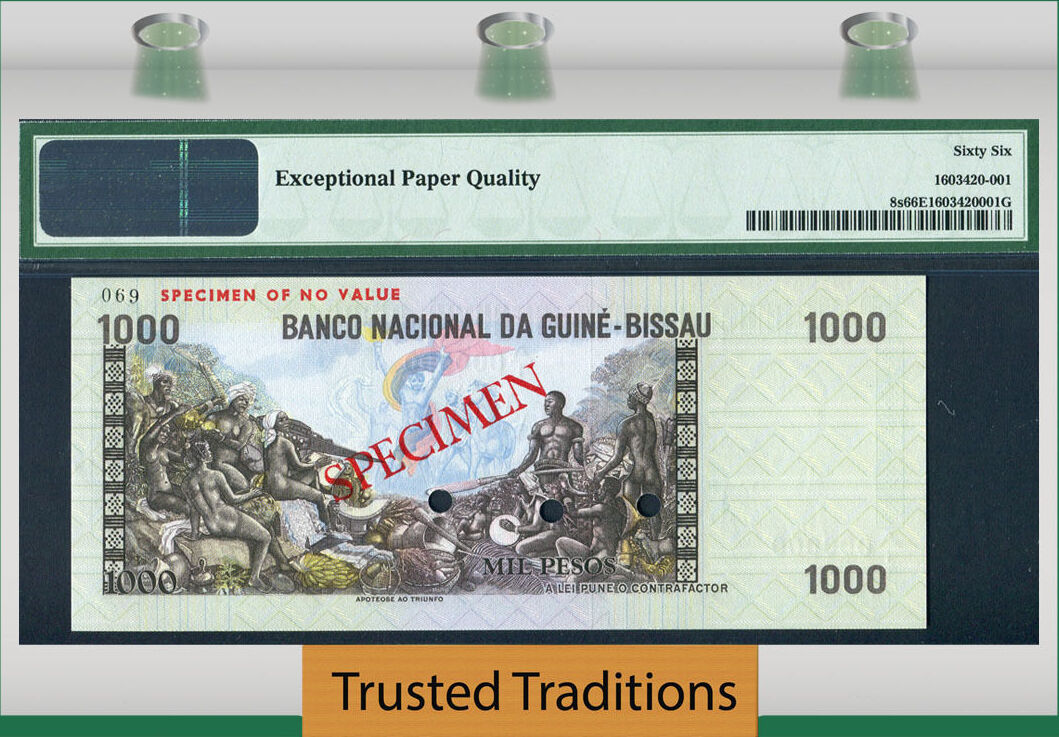 Welt Banknoten 1000 PESOS 1978 TT PK 8s GUINEA-BISSAU PRESIDENT A ...