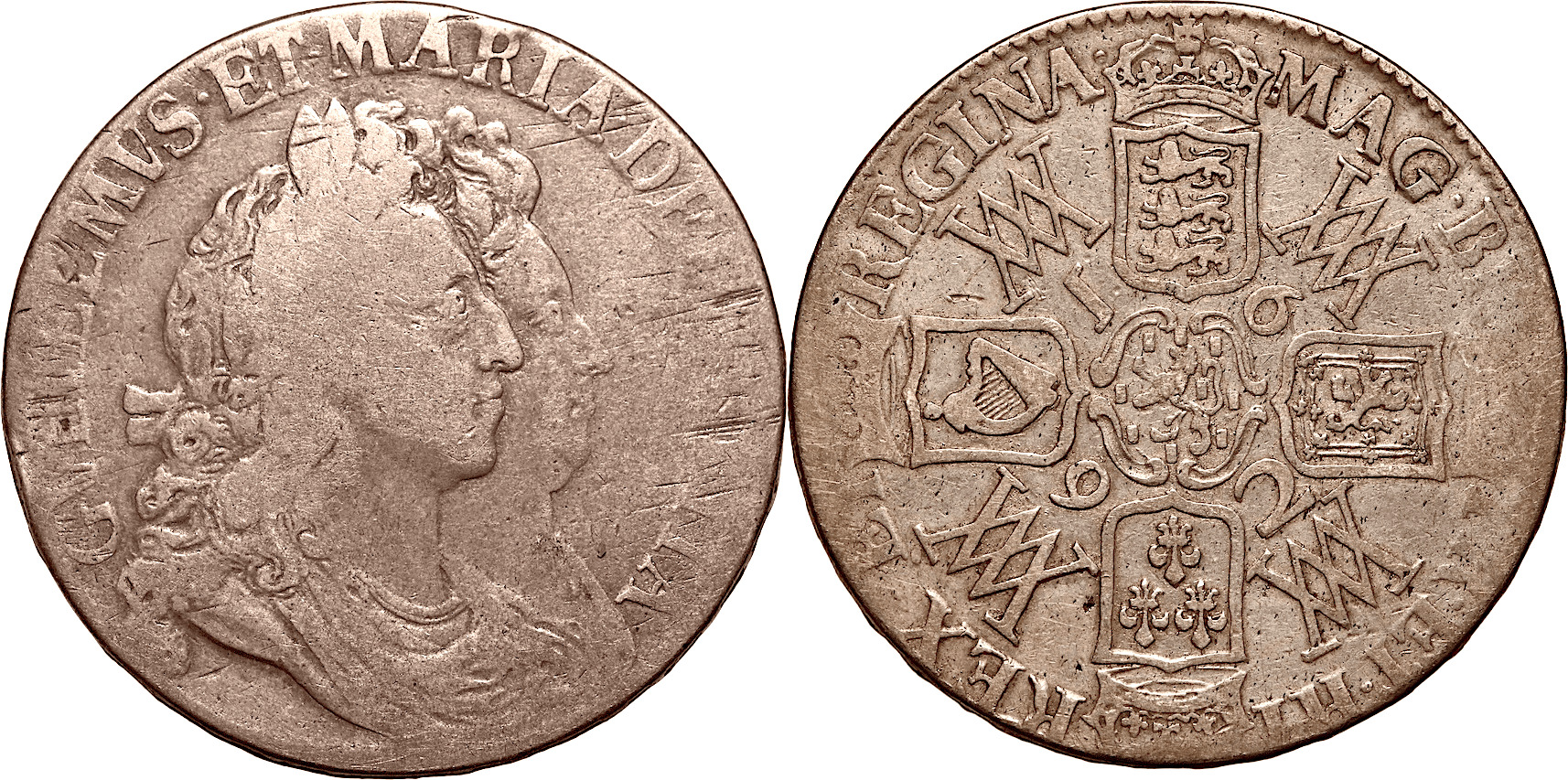 United Kingdom 1692 Crown William & Mary | MA-Shops