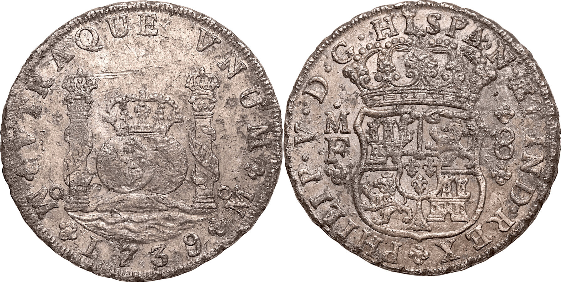 United Kingdom Europe Coins 1739 8 reales Mexico Sunken treasure coin ...