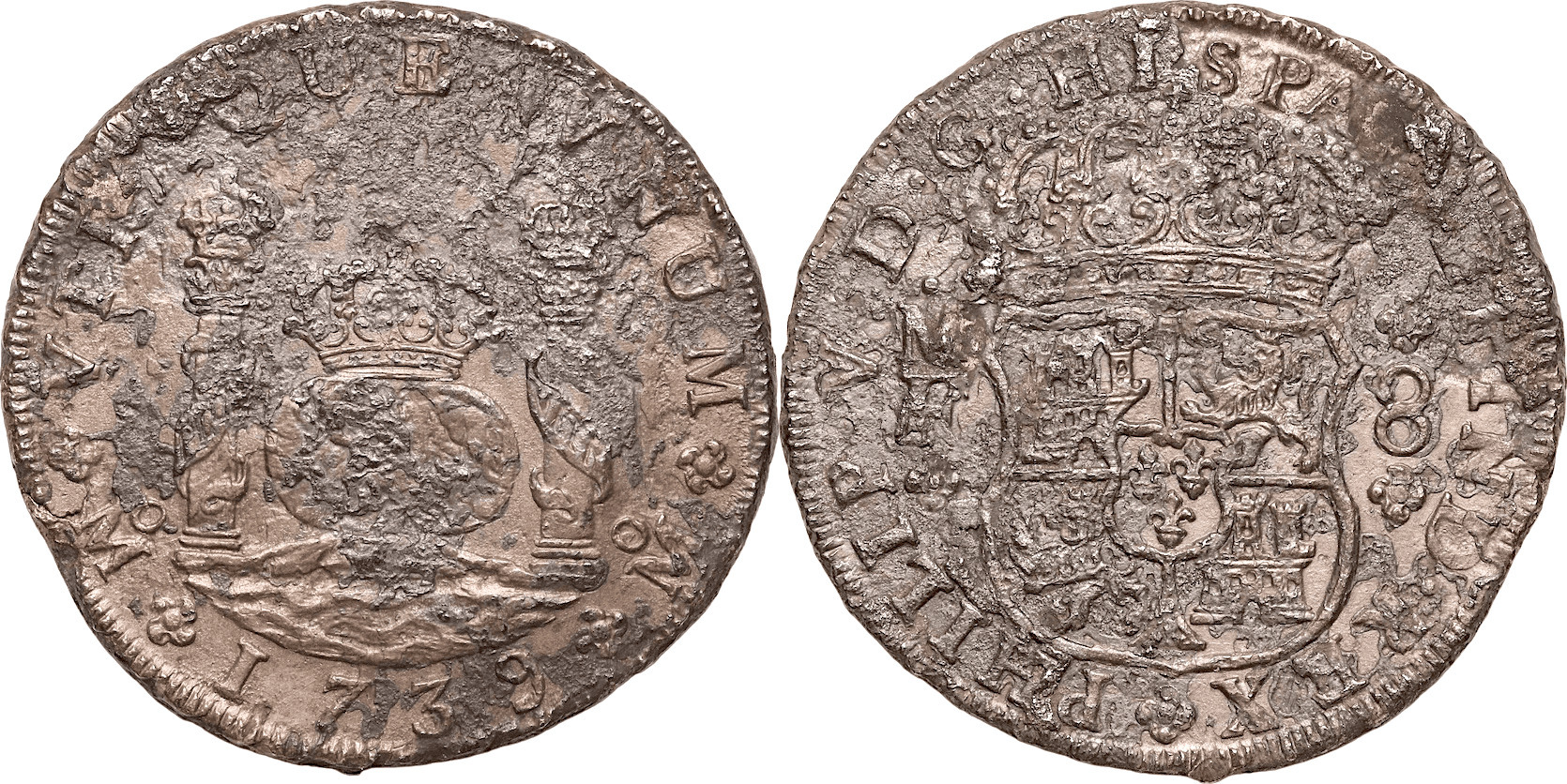 United Kingdom Europe Coins 1739 8 reales Mexico Sunken treasure coin ...