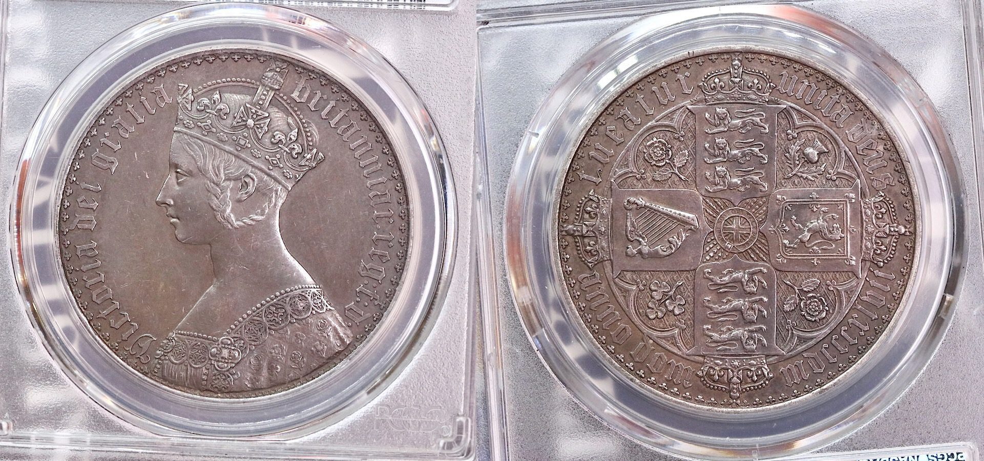 United Kingdom 1847 Gothic Crown PCGS PF55 | MA-Shops