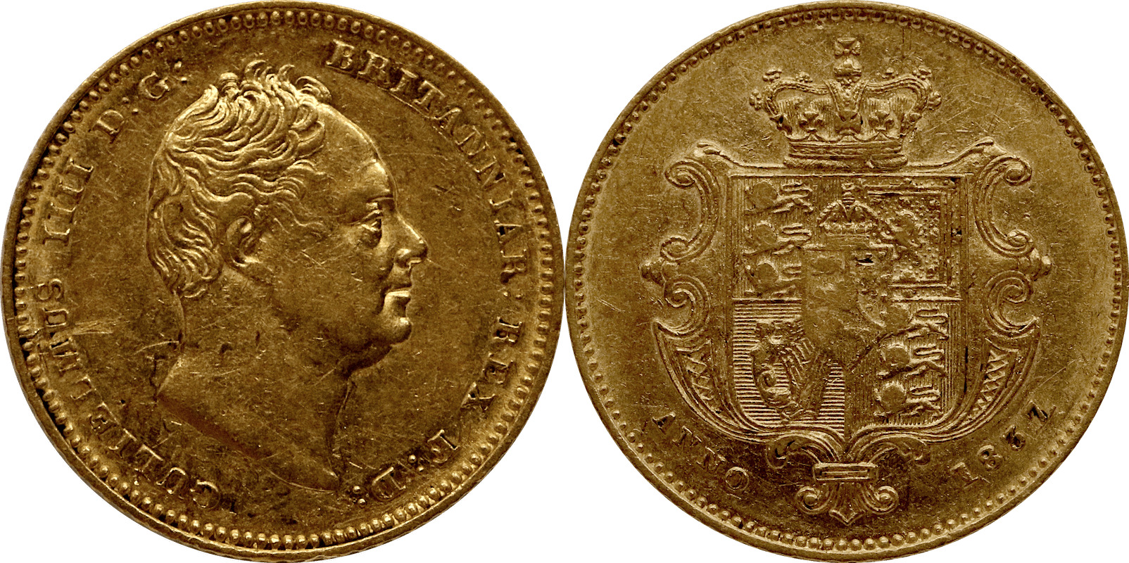 United Kingdom 1/2 Sovereign 1837 Half Sovereign William IV | MA-Shops