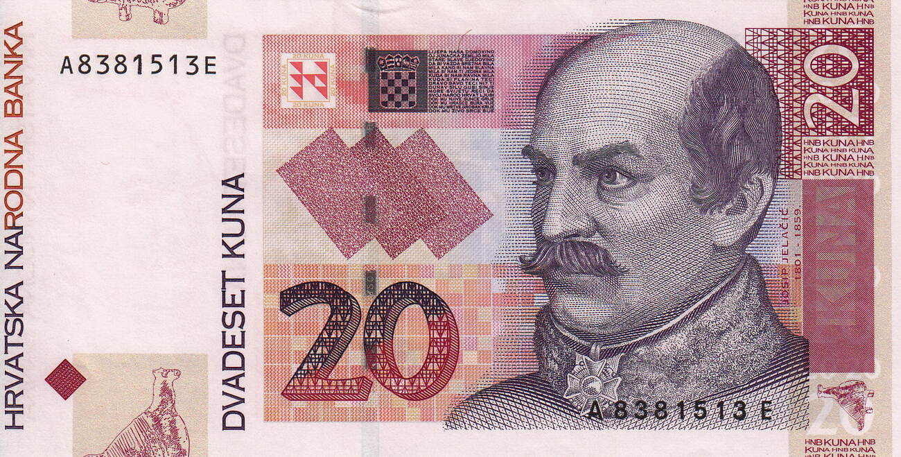 Croatia 20 Kuna 2001 P.39 XF+ | MA-Shops