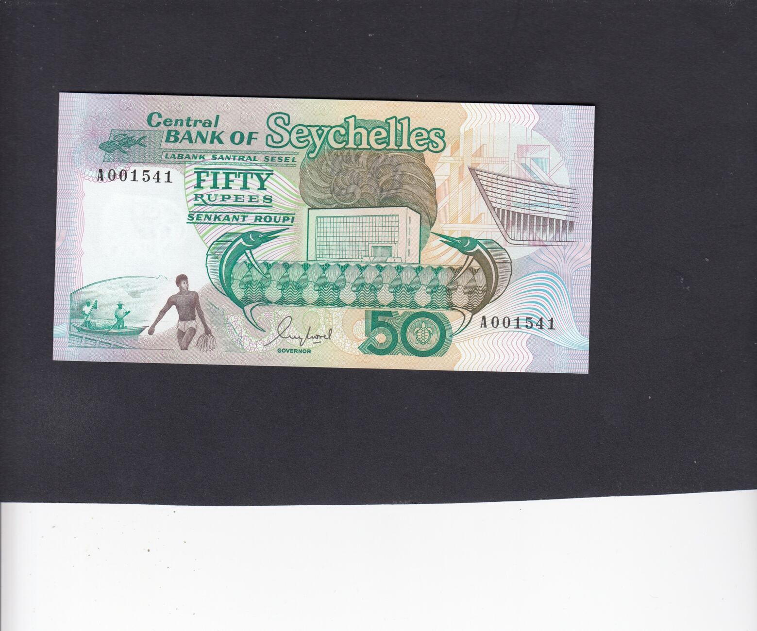 Seychelles 50 Rupees low number 1989 P.34 UNC | MA-Shops