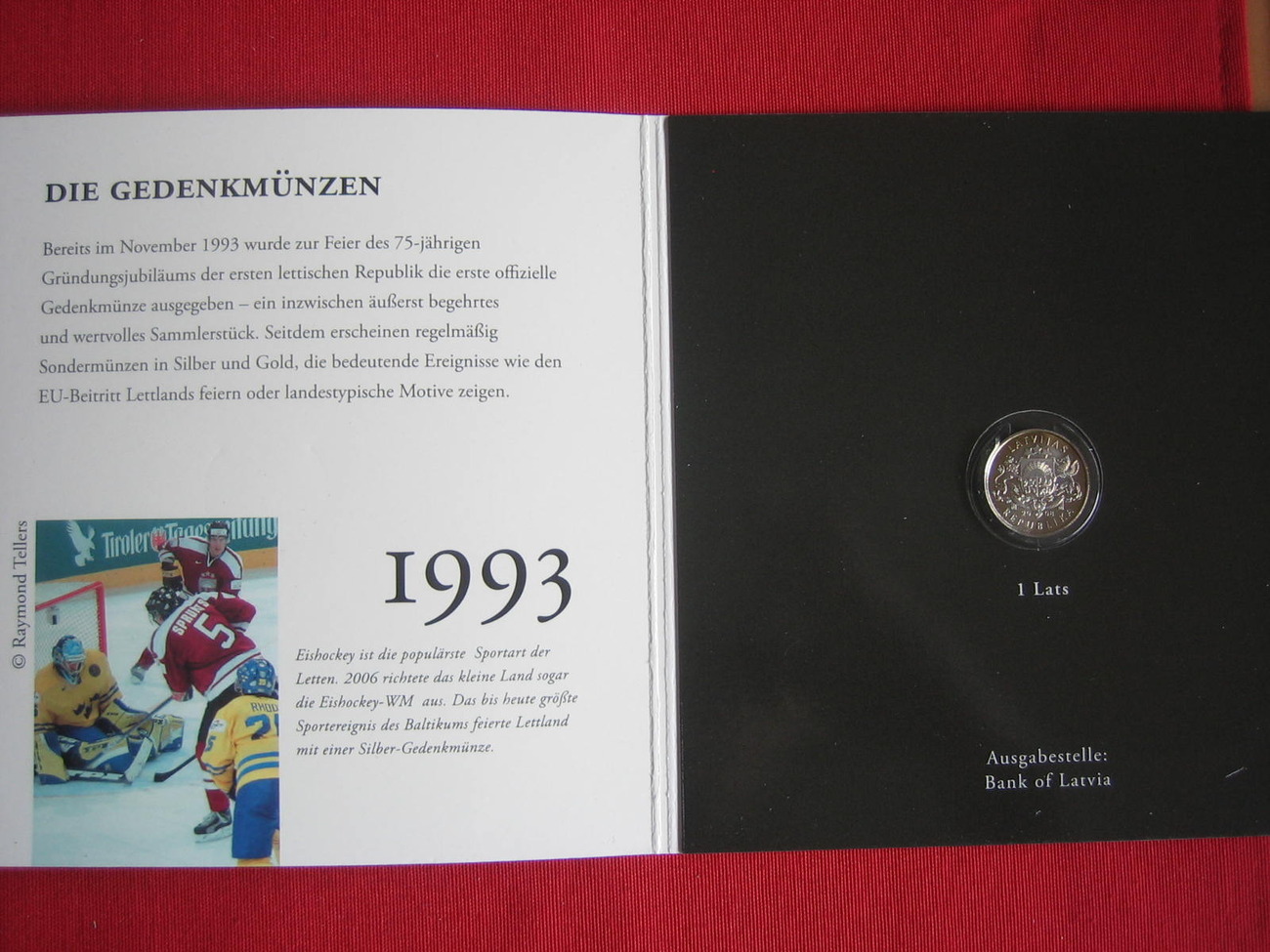 1 Santims - 2 Lati Europäische Währungs - Edition Lettland KMS unc ...