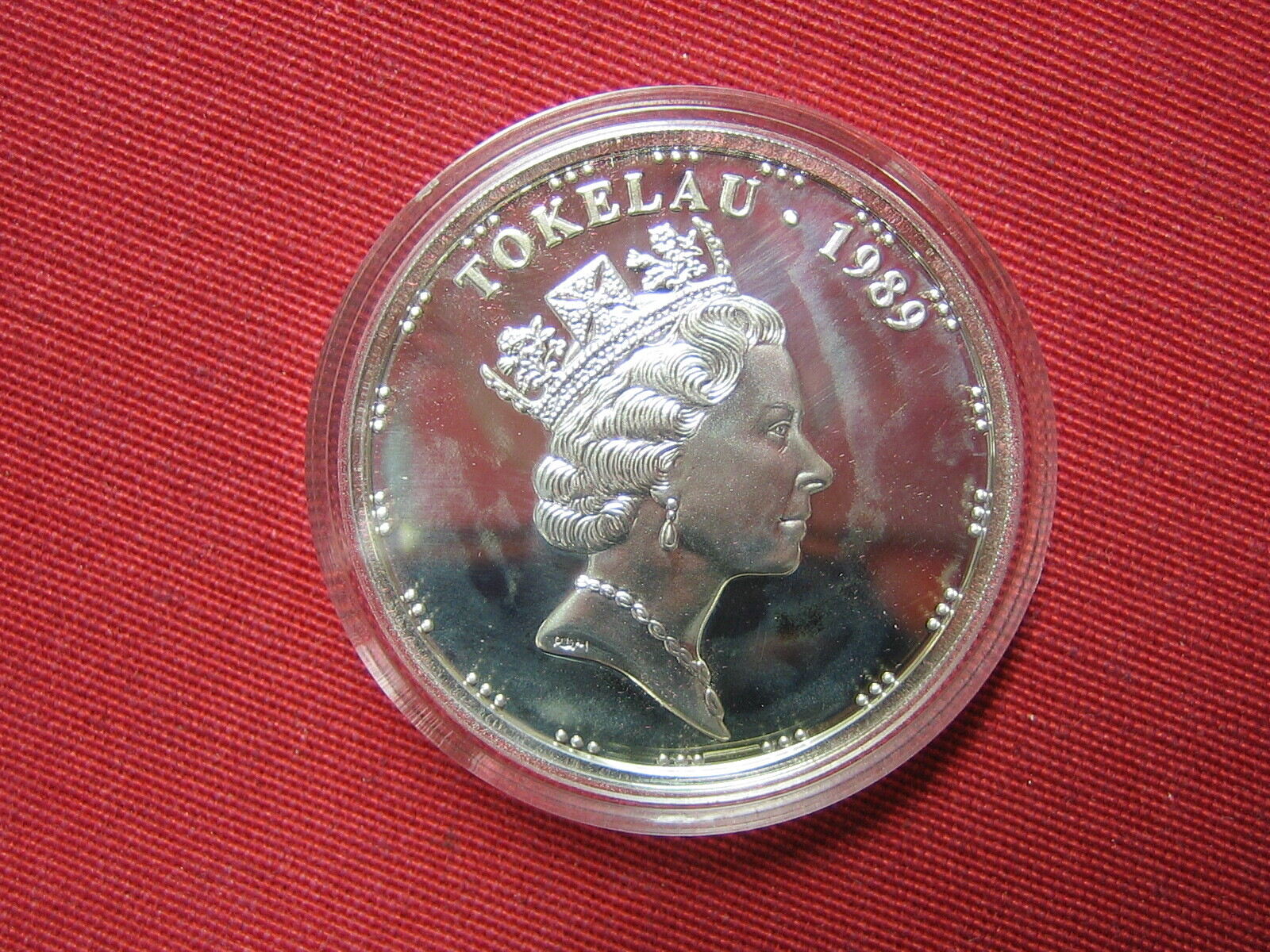 Tokelau 5 Lima Tala 1989 H.M.S Dolphin Silber Proof Seefahrt | MA-Shops