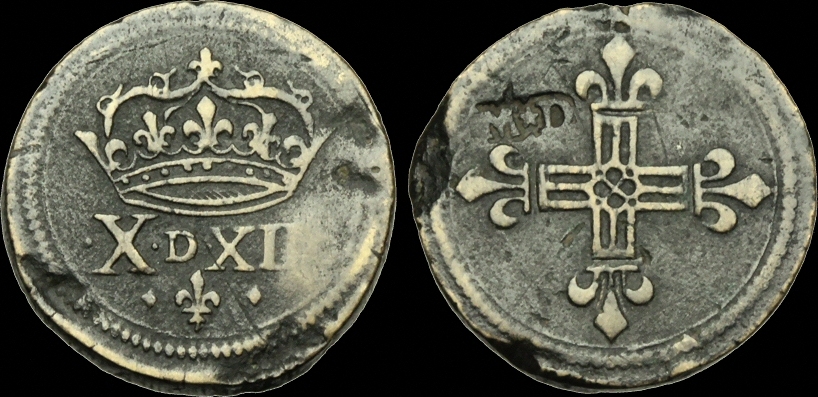WT-QBFK - FRANCE, Louis XIII - Coin weight for Teston, 1610-43 AD. | MA ...