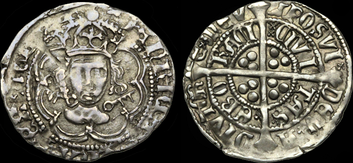 ENGLISH HAMMERED TU-FDQP - HENRY VIII - Facing Halfgroat, Attractive ...