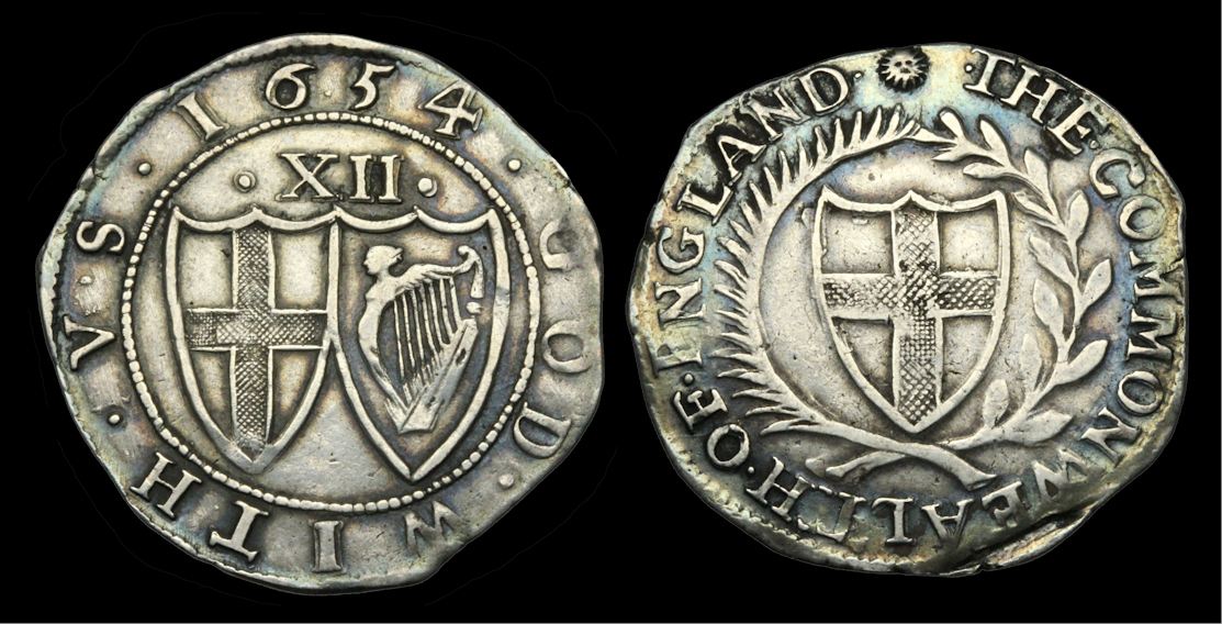 ENGLISH HAMMERED ST-JKBF - COMMONWEALTH - Shilling, A pleasing example ...