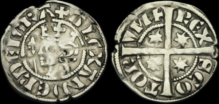 SCOTLAND SC182 - ALEXANDER III, 2nd issue penny type E, VERY-SCARCE as ...