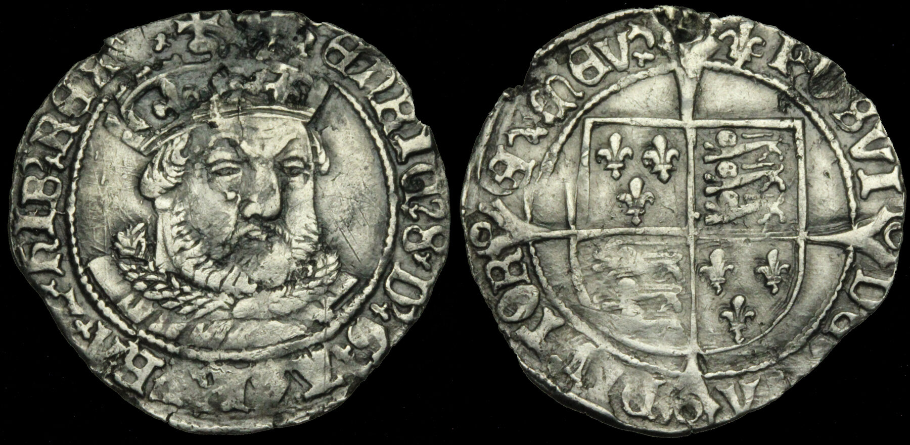 BRITAIN - Tudor 8-25-20 - HENRY VIII, Third coinage, Groat, Tower mint ...