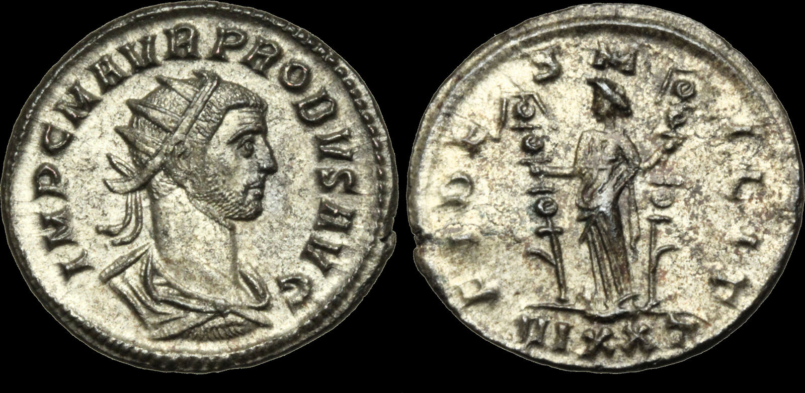 ROMAN IMPERIAL 364Cb-CIAM - PROBUS - 2nd emission of Ticinum, FIDES ...