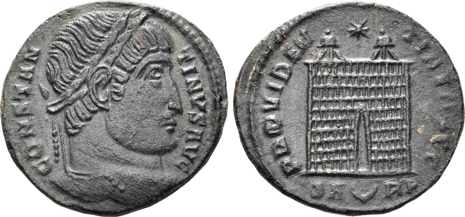 ROMAN AE Follis Constantine I ‘the Great’. 307-337 AD. (2.83g, 19.5mm ...