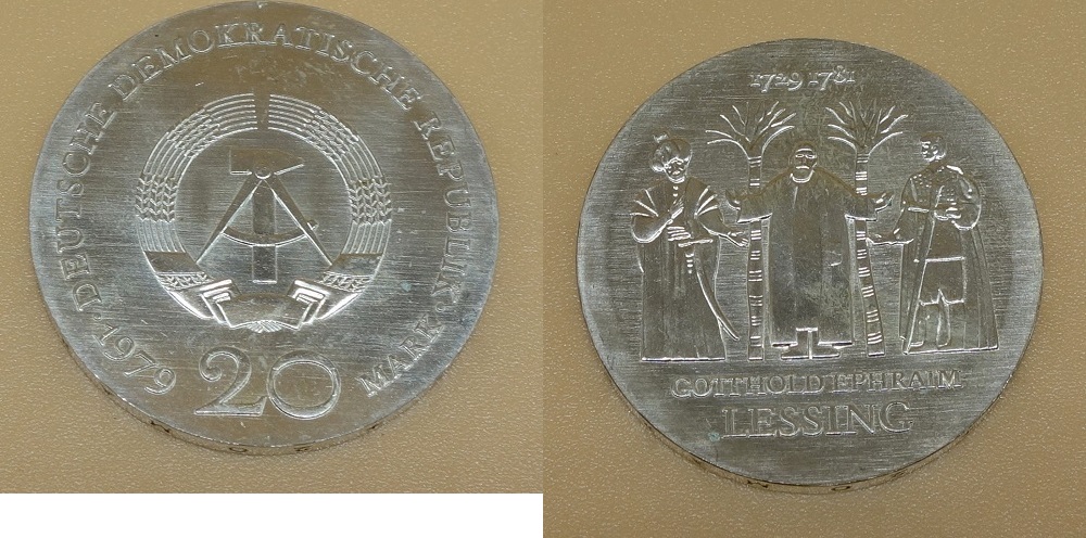 DDR 20 Mark 1979 Lessing CH UNC | MA-Shops