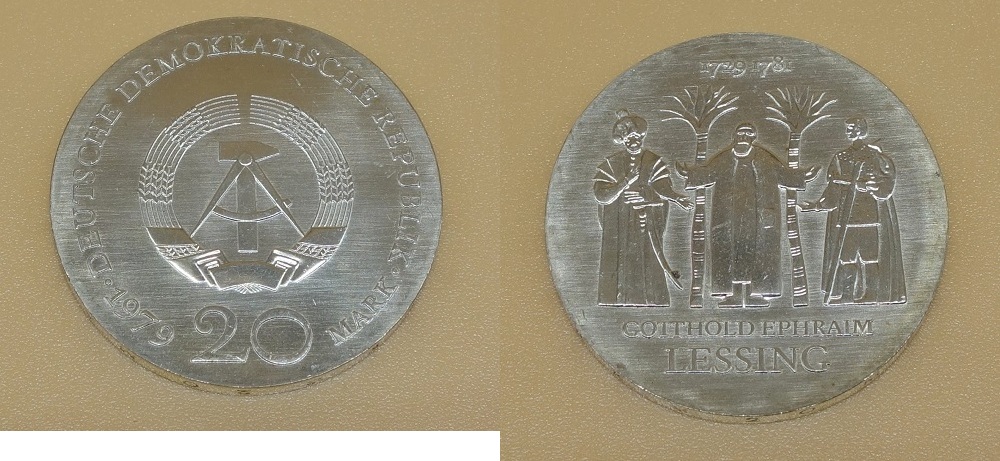 DDR 20 Mark 1979 Lessing CH UNC | MA-Shops