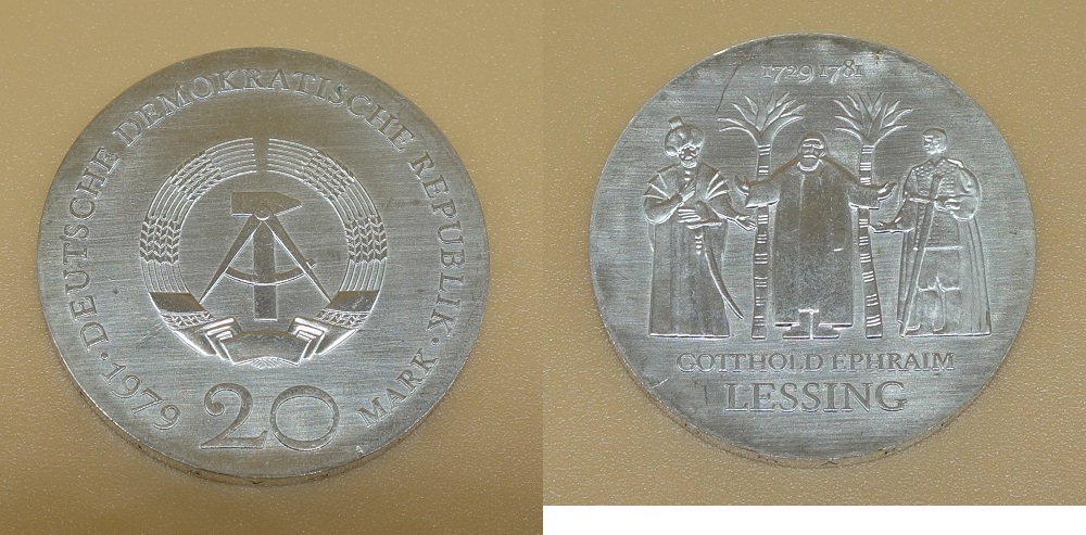 DDR 20 Mark 1979 Lessing CH UNC | MA-Shops