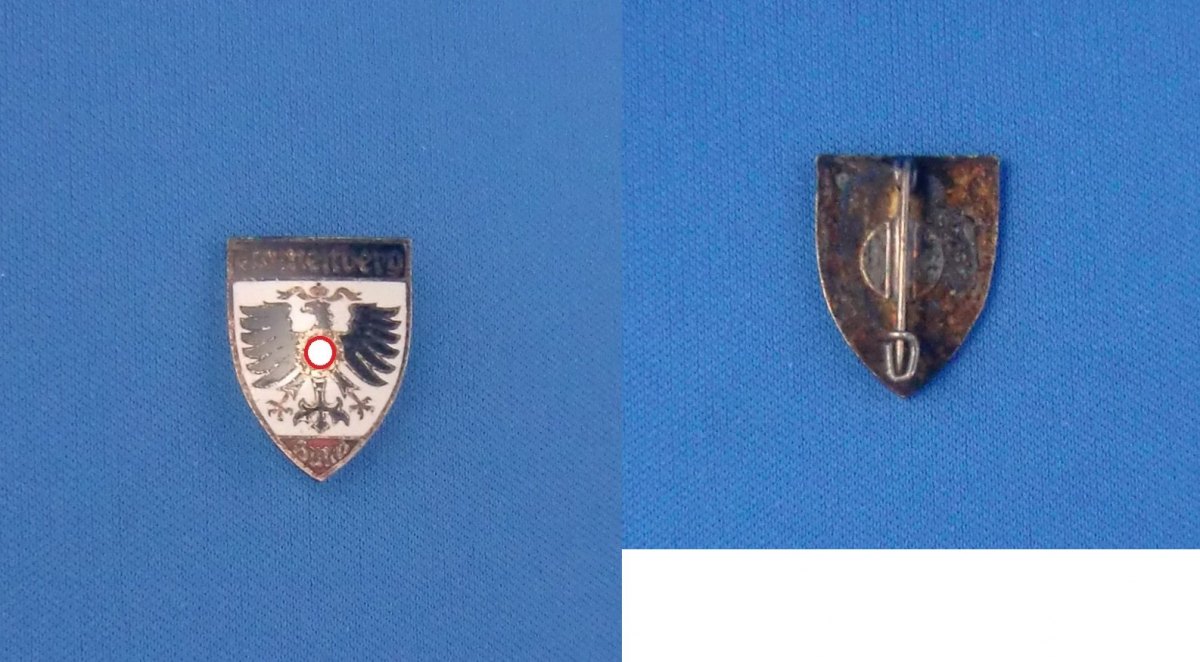 3. Reich 1933-1945 MITGLIEDSABZEICHEN "TANNENBERG-BUND" (TB) 1.Form ...