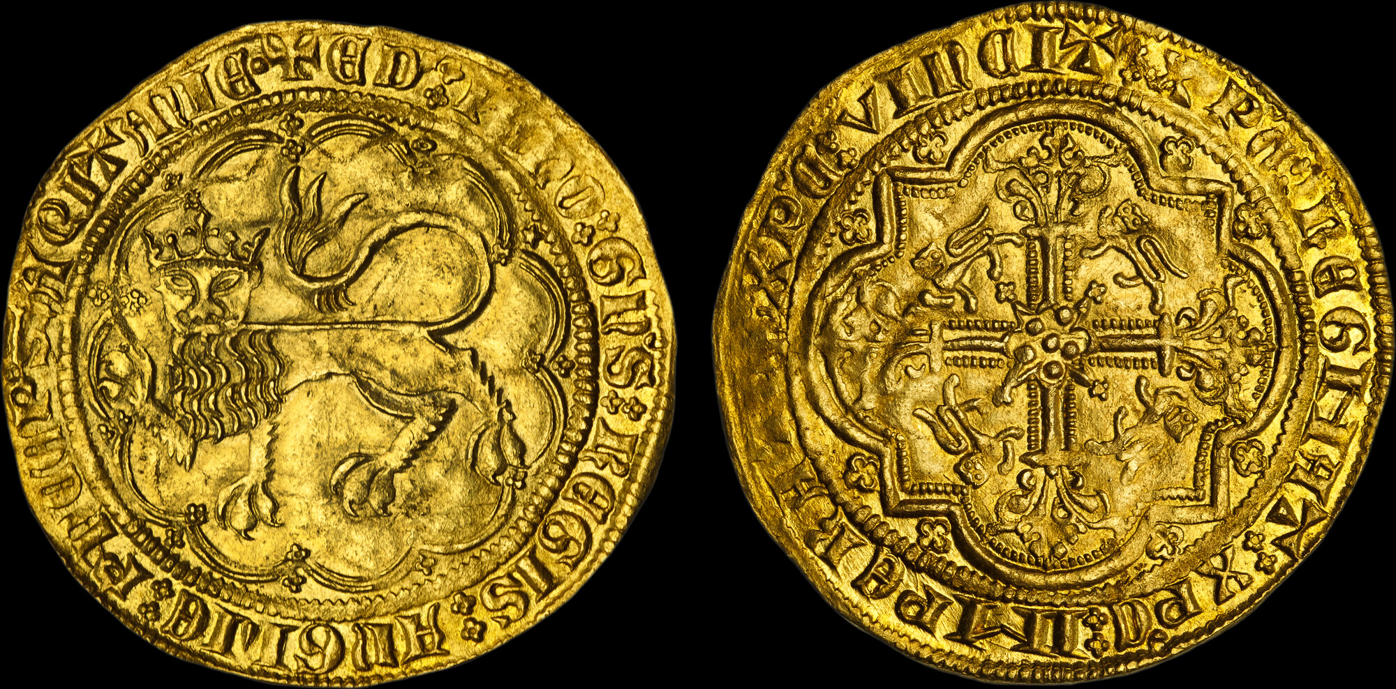 GREAT BRITAIN 1362- ANGLO-GALLIC, EDWARD THE BLACK PRINCE, GOLD LEOPARD ...