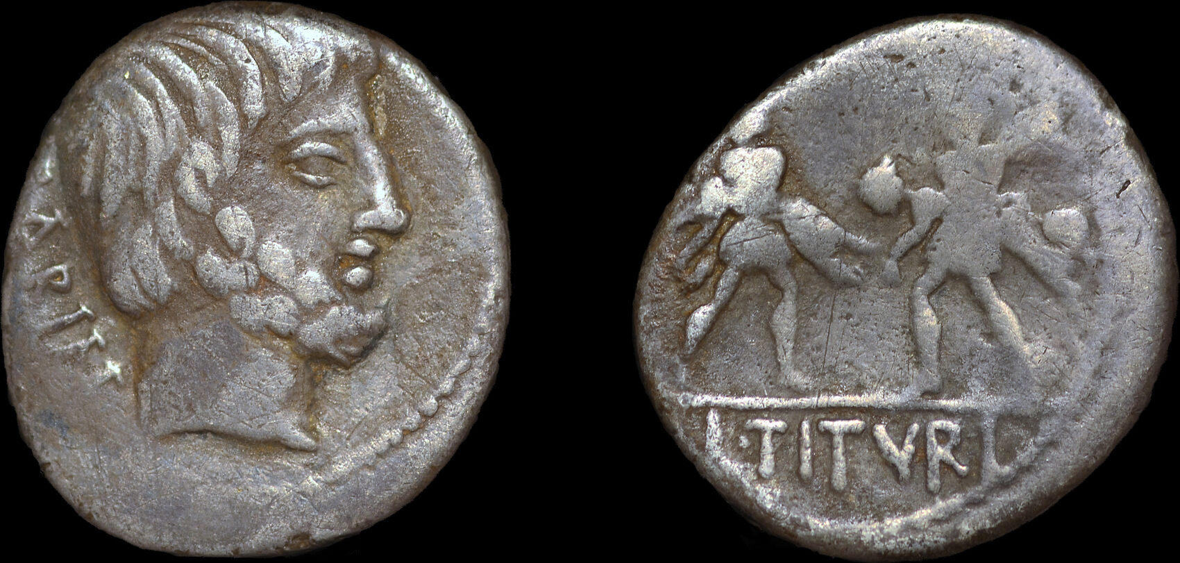 ANCIENT ROME, ITALY 89 BC ROMAN REPUBLICAN COINAGE, L. TITURIUS L.F ...