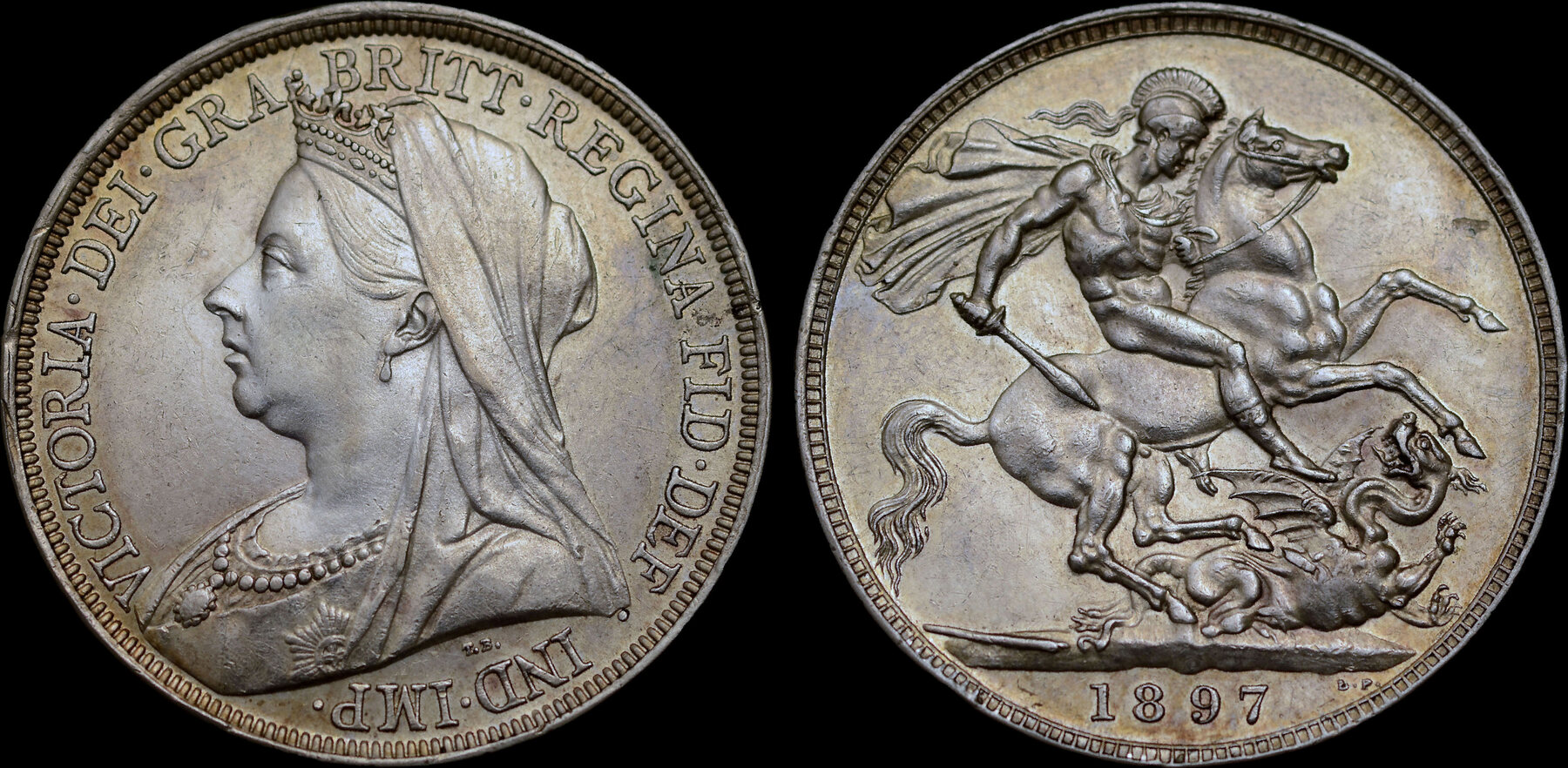 GREAT BRITAIN VICTORIA 1897 SILVER CROWN LX | MA-Shops