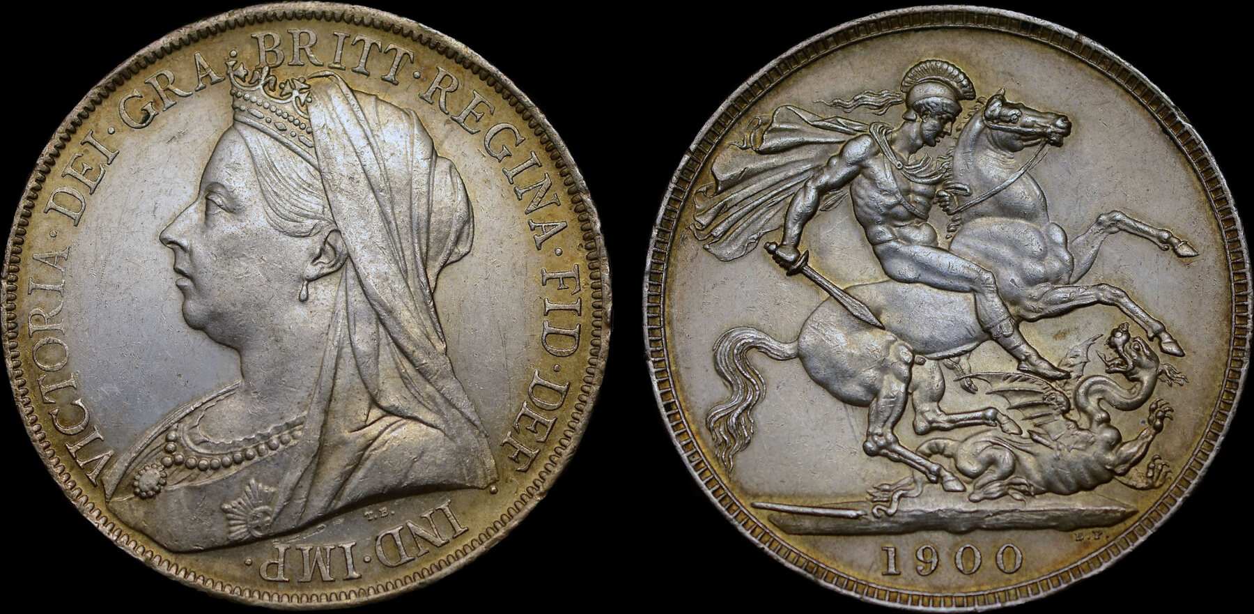 GREAT BRITAIN VICTORIA 1900 SILVER CROWN LXIV | MA-Shops