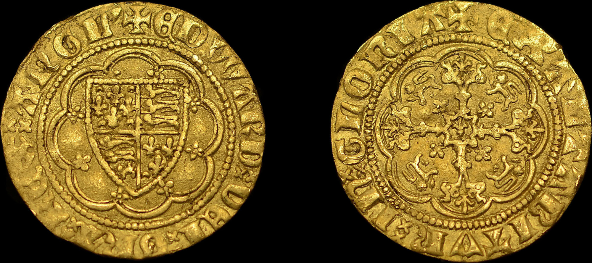 GREAT BRITAIN 1361-99 EDWARD III GOLD QUARTER NOBLE | MA-Shops