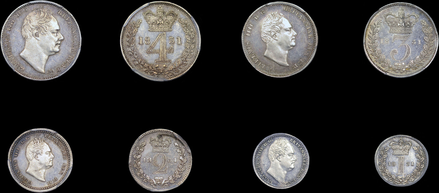 GREAT BRITAIN WILLIAM IV, 1831 SILVER MAUNDY SET, PCGS PROOF-LIKE | MA ...