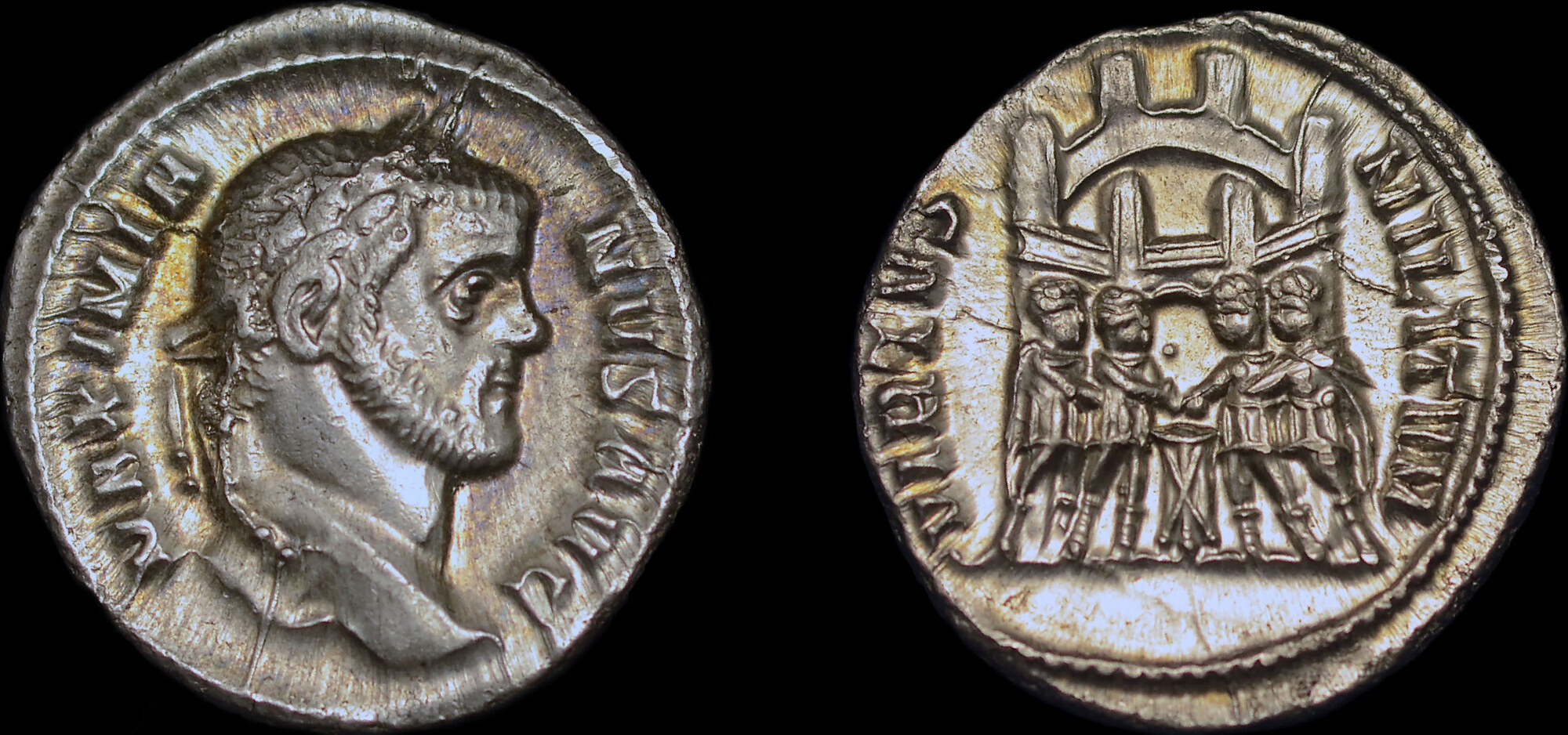 ANCIENT ROME AD 294-297 MAXIMIANUS HERCULIUS, SILVER ARGENTEUS | MA-Shops