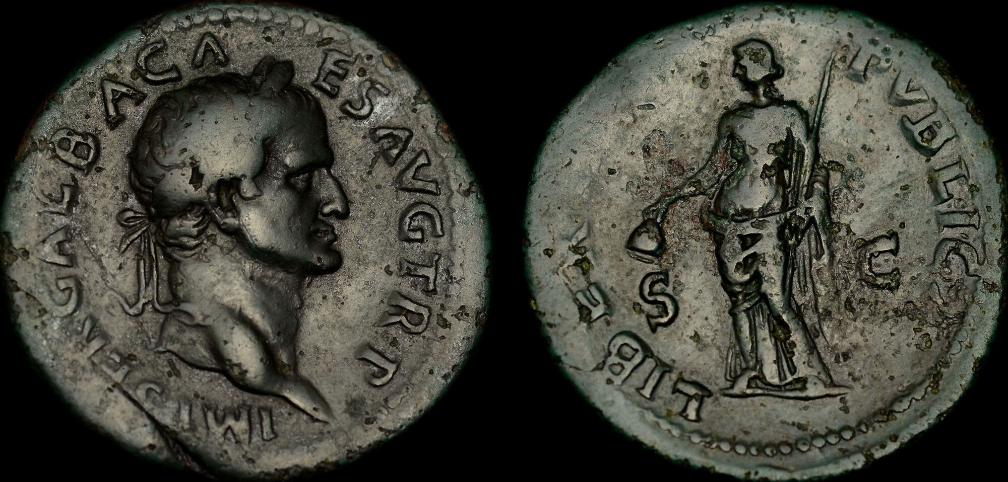 ANCIENT ROME AD 68 GALBA BRONZE SESTERTIUS | MA-Shops