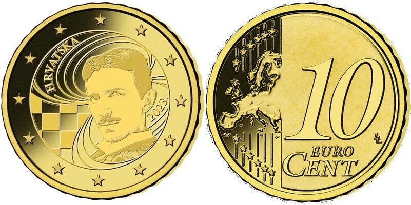 Kroatien 2023 Kursmünze, 10 cent CH UNC | MA-Shops