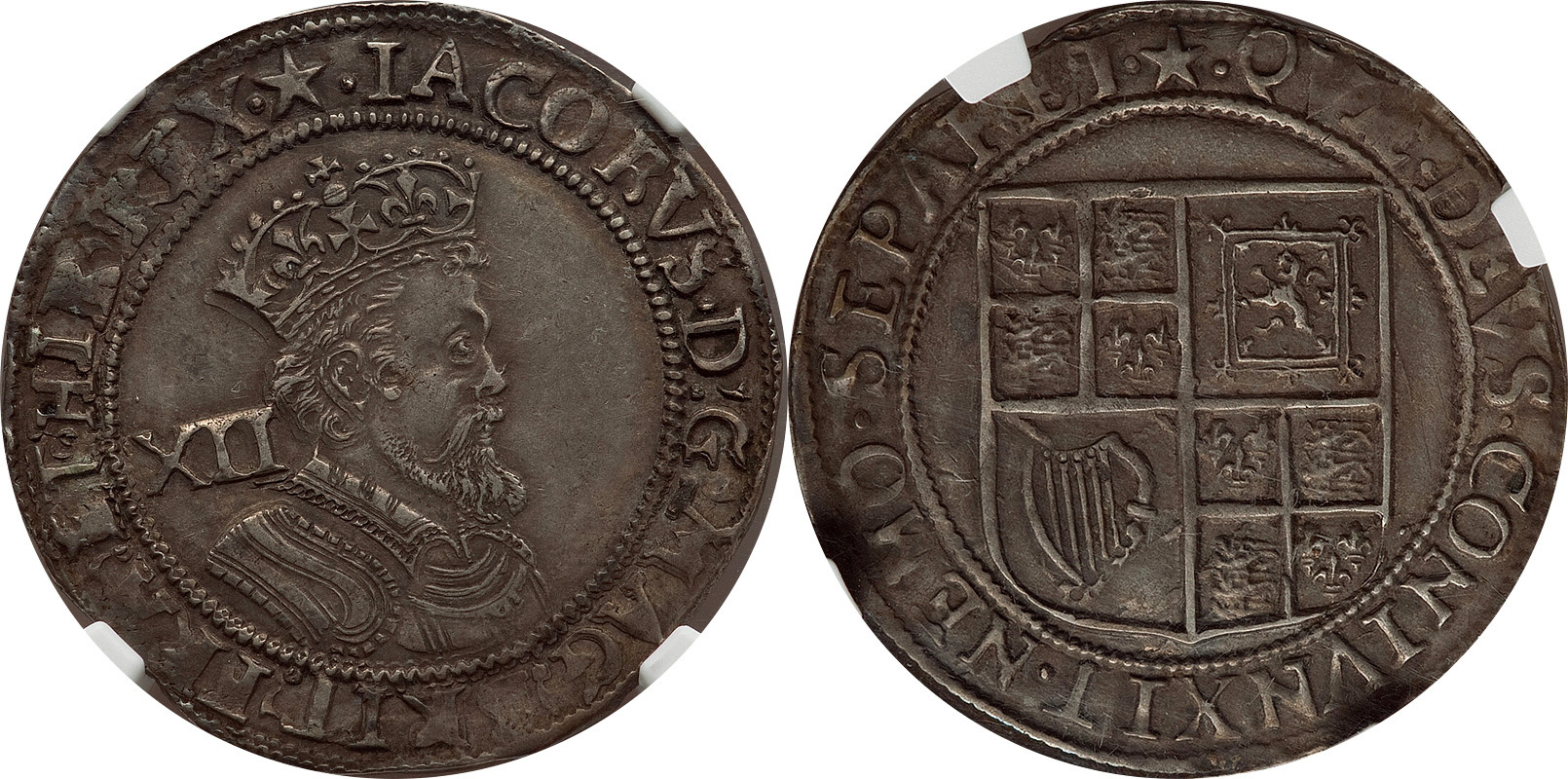 Great Britain James I Silver Shilling (1611-1612) NGC XF-45 Excellent ...