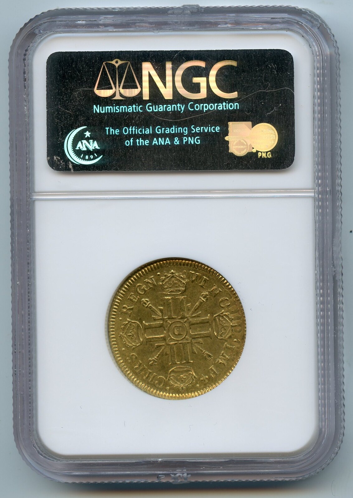 FRANCE 1L'OR 1701D Louis XIV GOLD L'Or RARE Lyon Mint one of only two ...