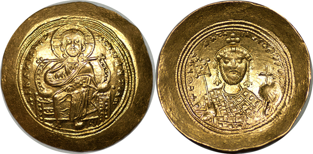 Byzantine Constantine IX Monomachus (1042-1055) AV Histamenon Nomisma ...