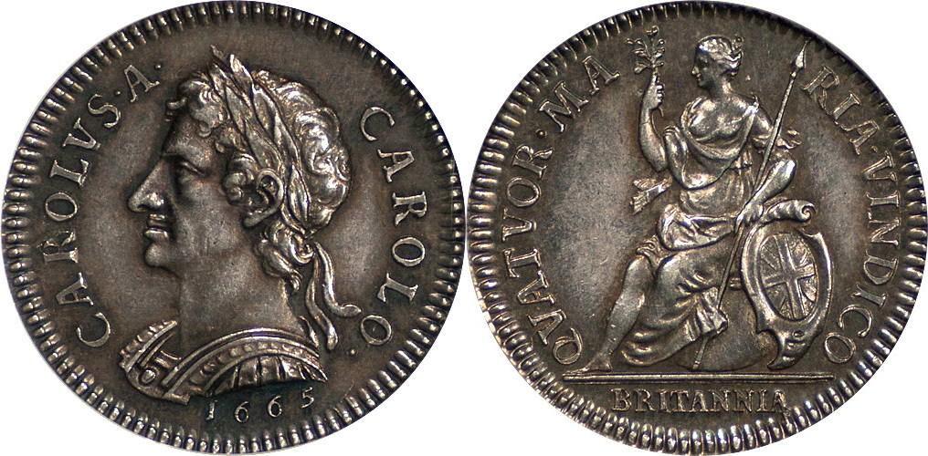 - Great Britain 1665 Charles II Proof Silver Farthing Pattern NGC PF-63 ...