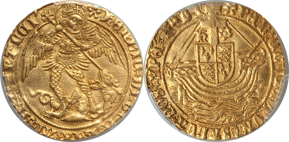- Great Britain Henry VII Gold Angel (1495-98) PCGS AU-55 UNDERGRADED ...