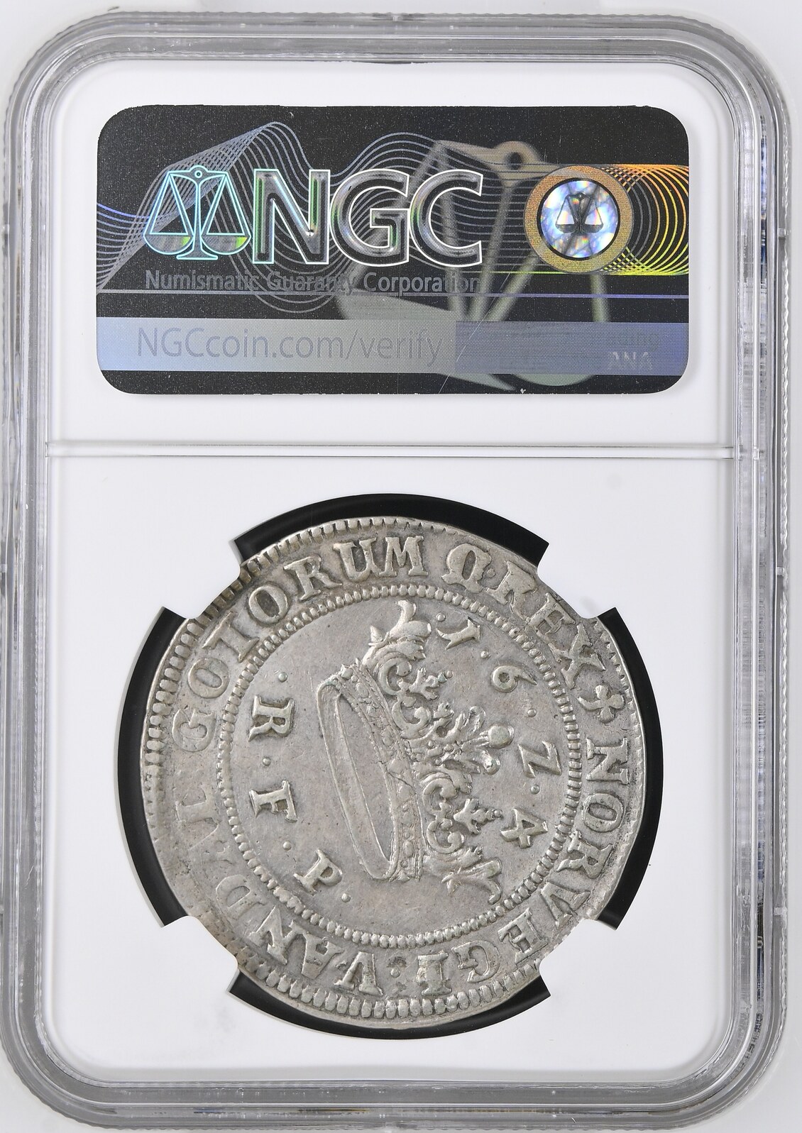 DENMARK 1624(CLOVER) Christian IV,RARE VARIETY Krone: Date Above Crown ...