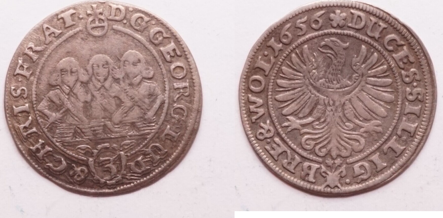 Bohemia - Silesia - Liegnitz-Brieg Duchy 3 kreuzer 1656 Georg III ...