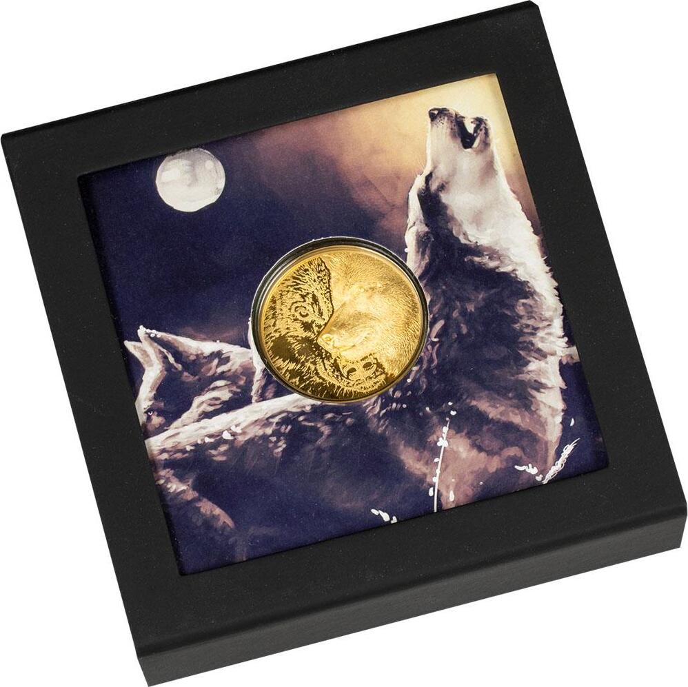 Mongolei 25000 Togrog 2021 1 oz Gold Coin Wild Mongolia - Mystic Wolf ...