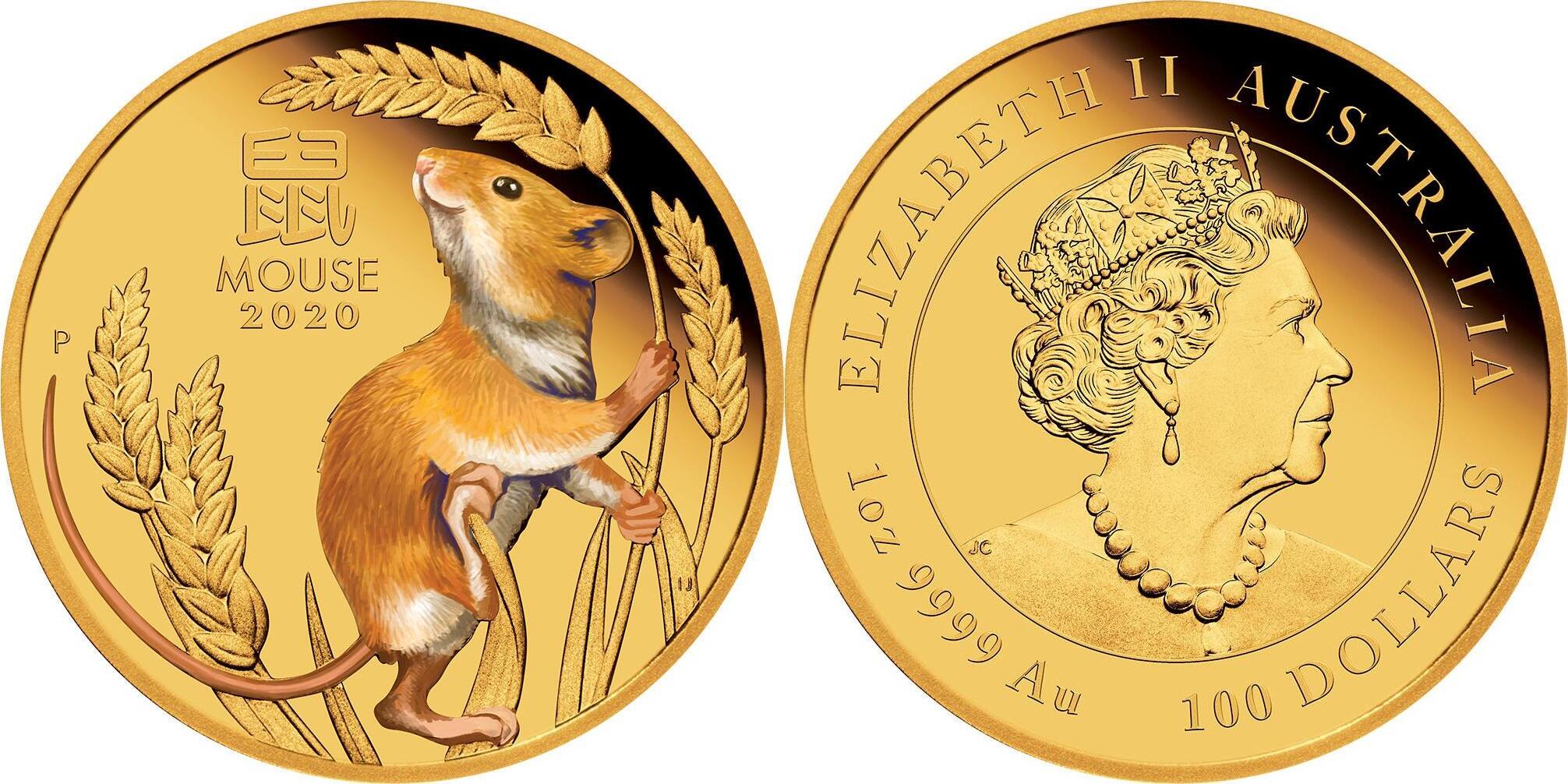 Australien 100$ 2020 1 oz Gold Coin Lunar Series III. - Year of the ...